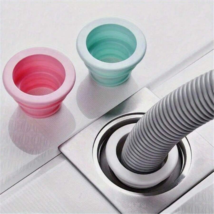 Silicone Sink Drain Seal Ring, Expandable Drain Stopper Connector ...