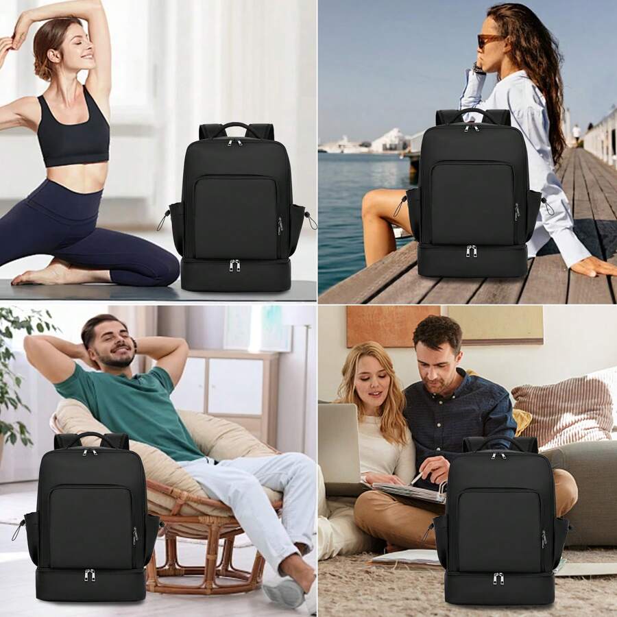 Sport Backpack For Women Men, Gym Sports Backpack With Shoe Compartment ...