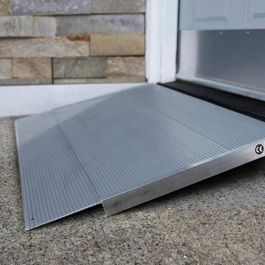 36 Inch Portable Self Supporting Aluminum Angled Entry Threshold Ramp ...