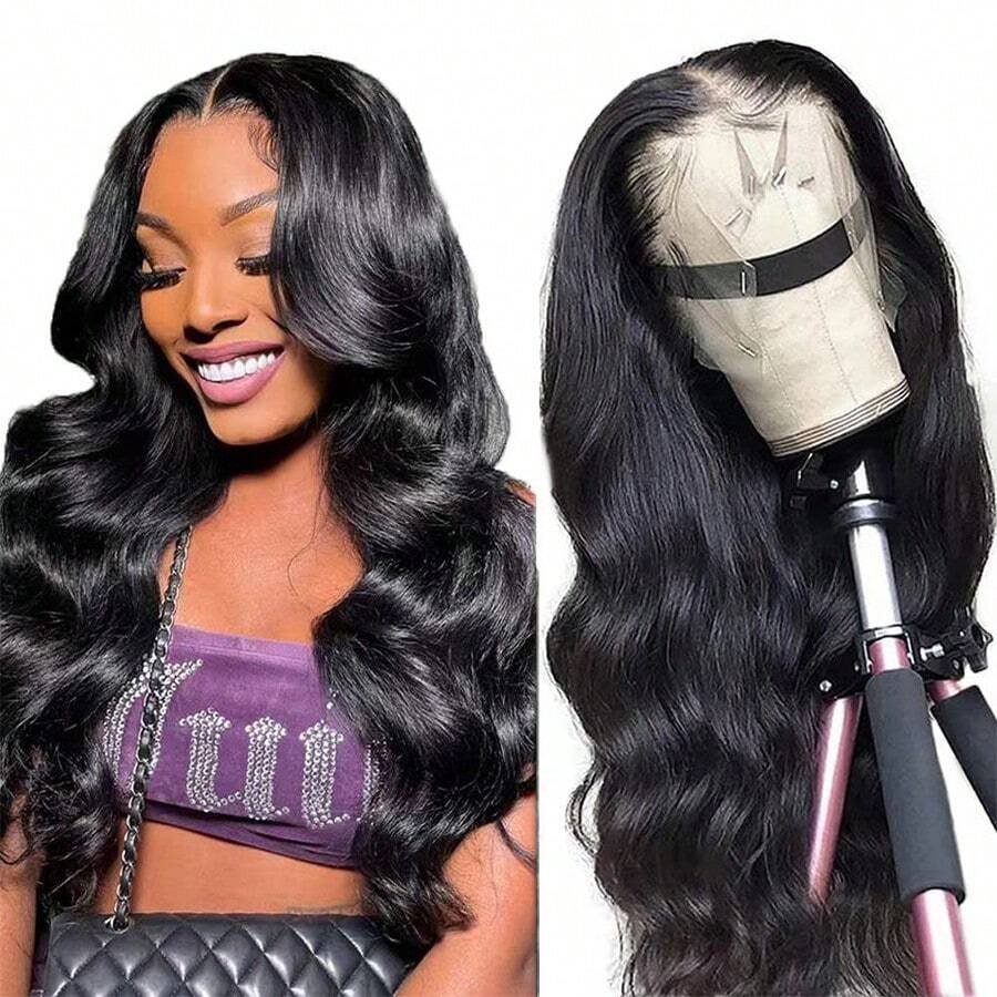 PAZAT Lace Frontal Wig 13x4 Full Frontal Body Wave Human Hair Wigs 180% ...