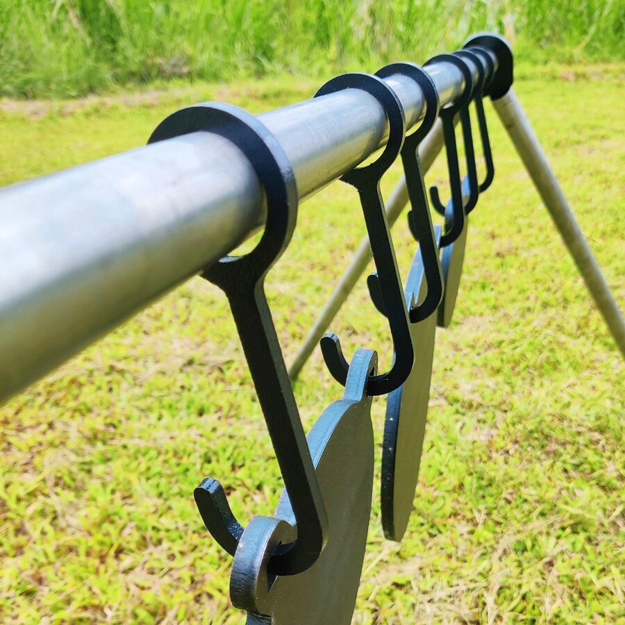 AR500 Steel Target Hangers(10 Hooks), DIY Target Kit For 1 Inch OD EMT ...