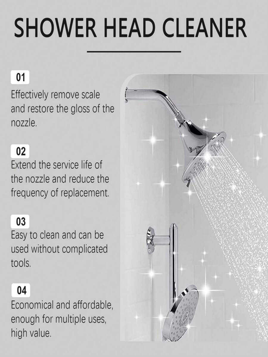 Shower Head Cleaner Bathroom Decontamination Cleaning Descaling ...