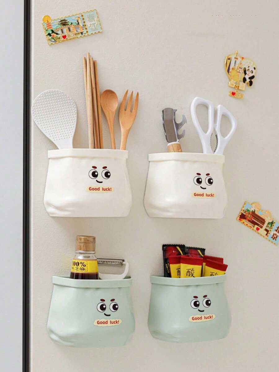 1/3pcs Creative Refrigerator Magnetic Storage Box, Kitchen Refrigerator ...