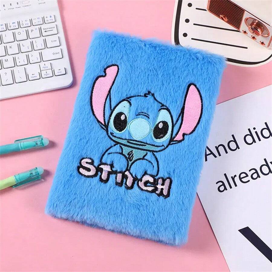 Disney Disney Stitch Plush Diary - Kawaii Cartoon Notebooks For Adults ...