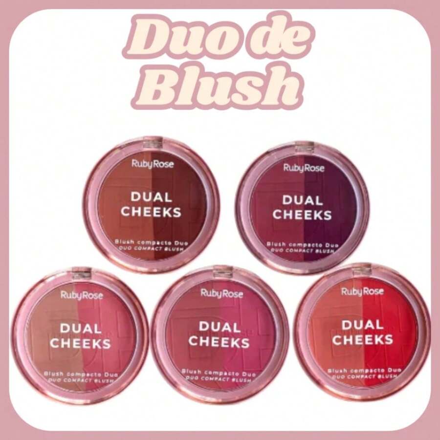 Dual Cheeks Blush Compacto Ruby Rose - Escolha seu tipo | SHEIN Brasil