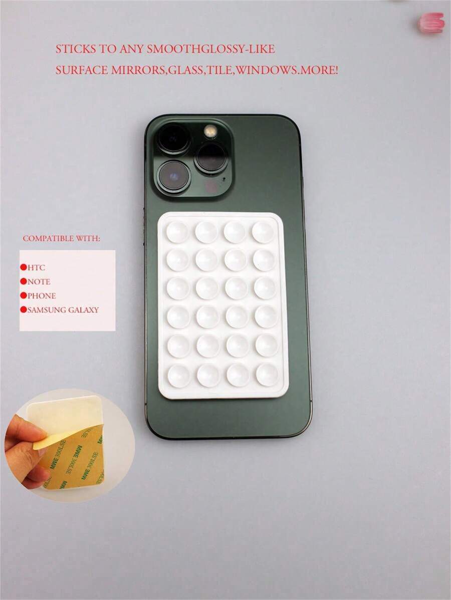 1Pc Silicone Suction Silicone Suction Cups Square Phone Case Back ...