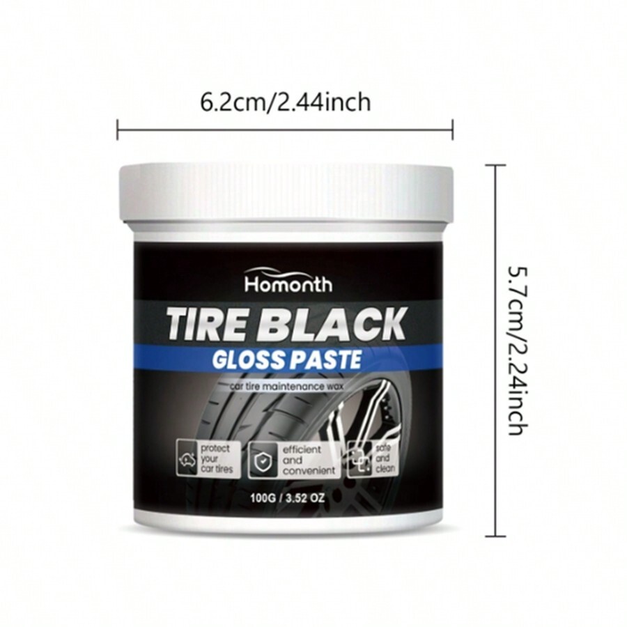 100g Tire Shine Coating Wax Car Wheel Gloss Brightening Rust Removal ...