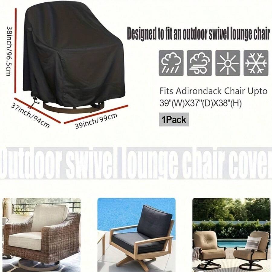 Durable Waterproof Rotating Patio Chair Cover - UV And Tear Resistant ...