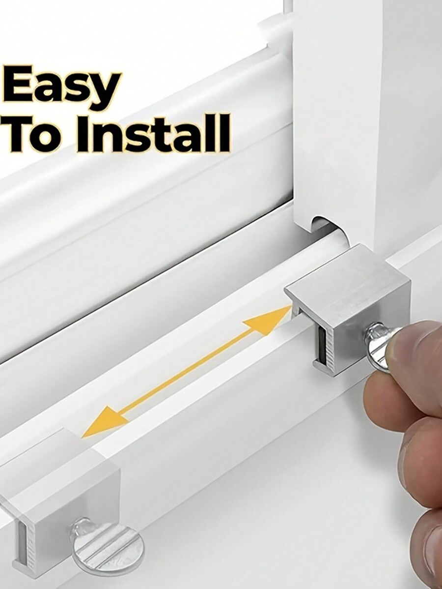 No Drill Door Window Security Locks, Patio Sliding Window Locks, Child ...