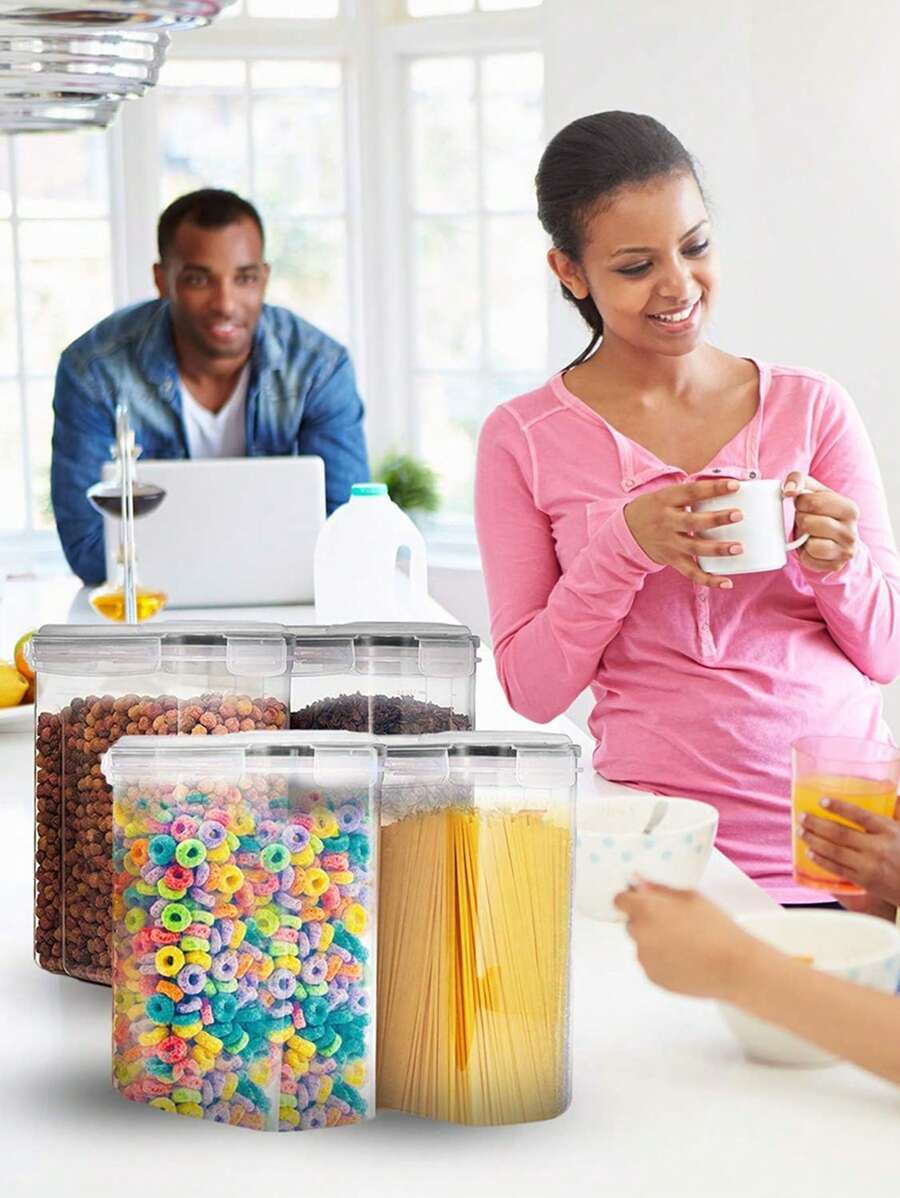 5/7/9/12pcs Airtight Food Storage Containers With LIDS, Plastic Kitchen ...