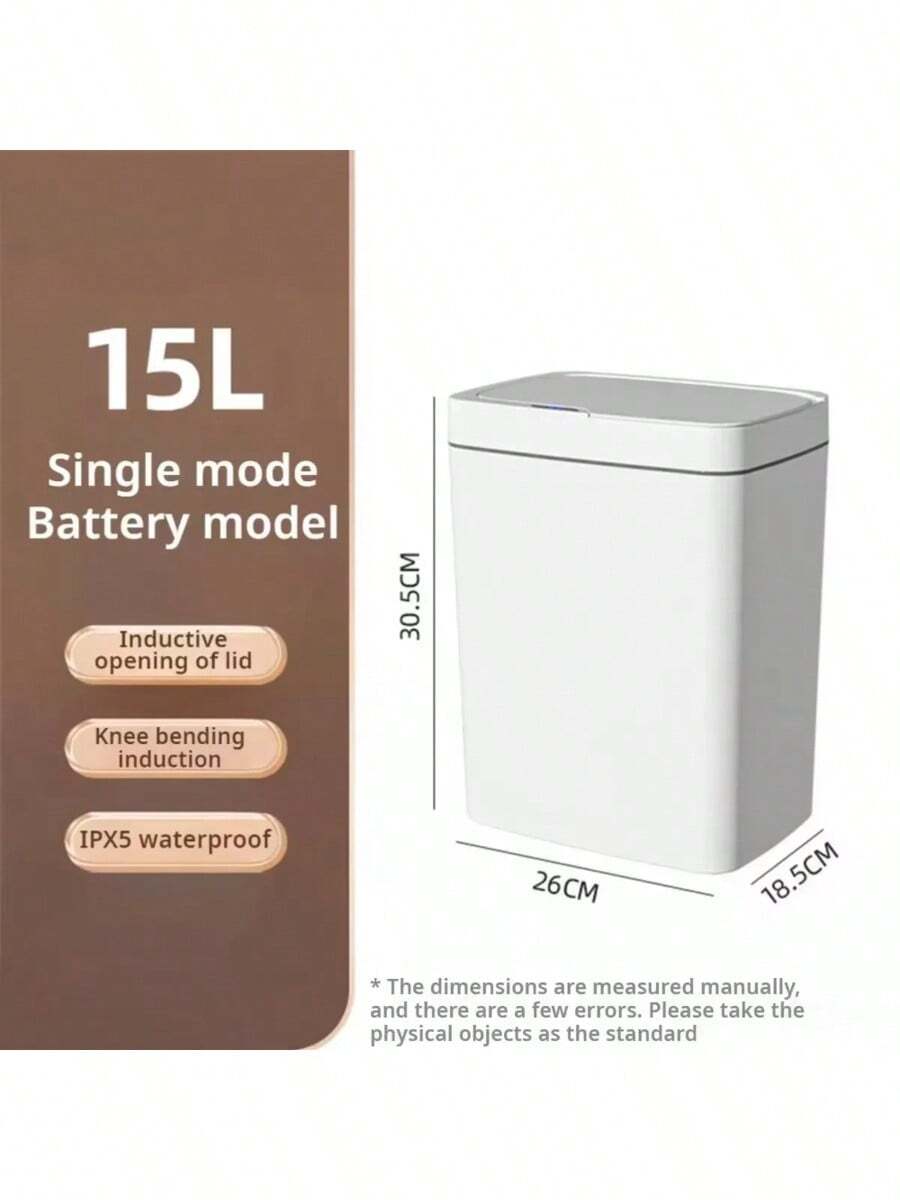Non-Contact Narrow Smart Sensor Trash Can Smart Home 15L Automatic ...
