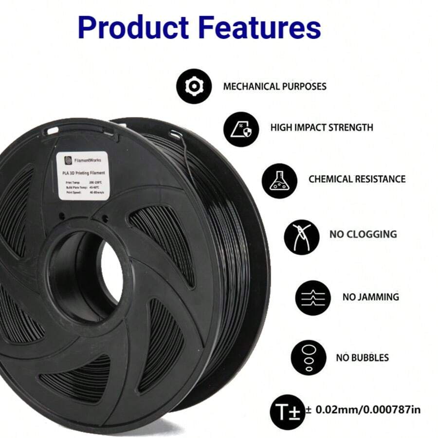 High-Speed PLA+ 3D Printer Filament, High Toughness & Easy Printing, 2 ...