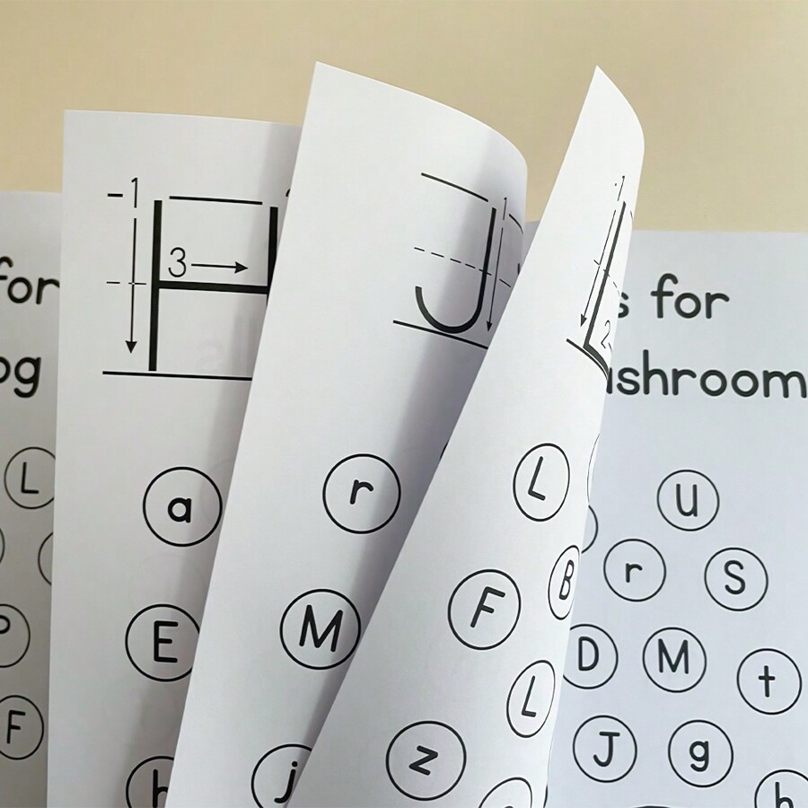 Lachilly Kids Alphabet Learning Workbook 3-6 Years | 28 Pages Tracing ...