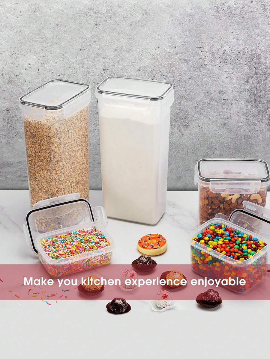 5/7/9/12pcs Airtight Food Storage Containers With LIDS, Plastic Kitchen ...