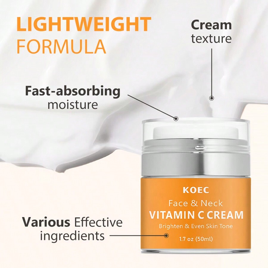 KOEC KOEC Vitamin C Brightening Facial Cream 50g, Anti Aging, Hydrating ...