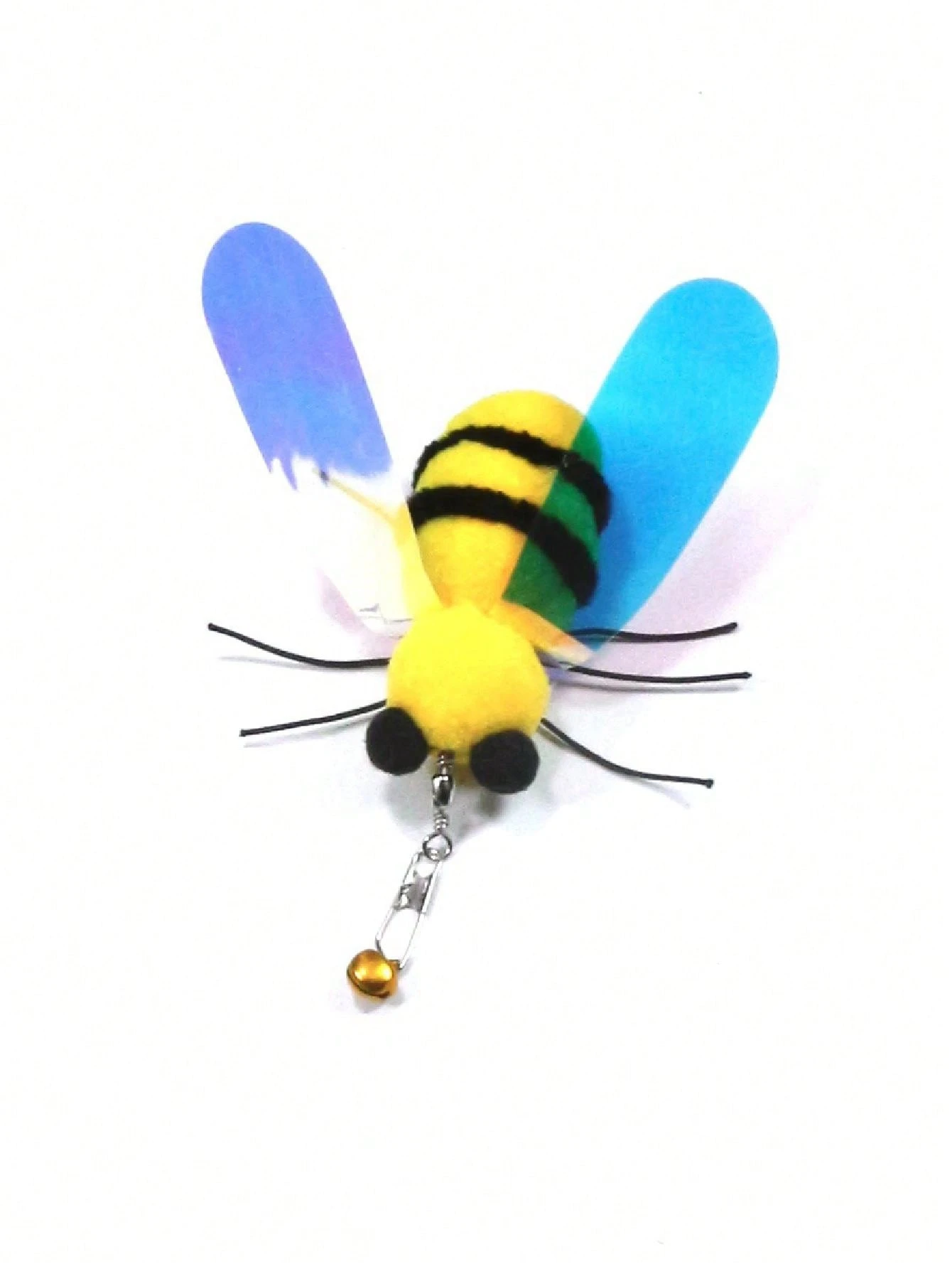 Realistic Big Insect Replacement Heads Cat Teaser Wands - Flies Feather ...