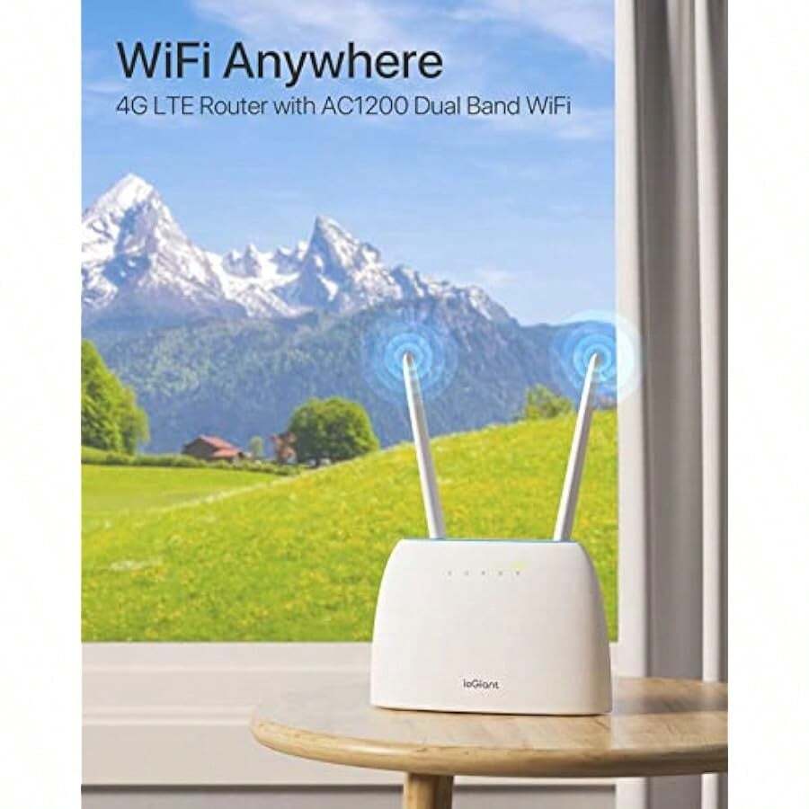 AC1200 4G Router With SIM Slot Unlocked 1200Mbps Dual Band 4G Mobile ...