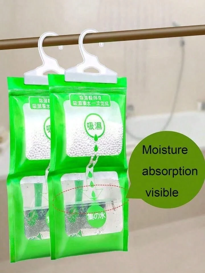 Home Moisture Absorbing Hanging Bag, Dehumidifying Desiccant Damp Proof ...