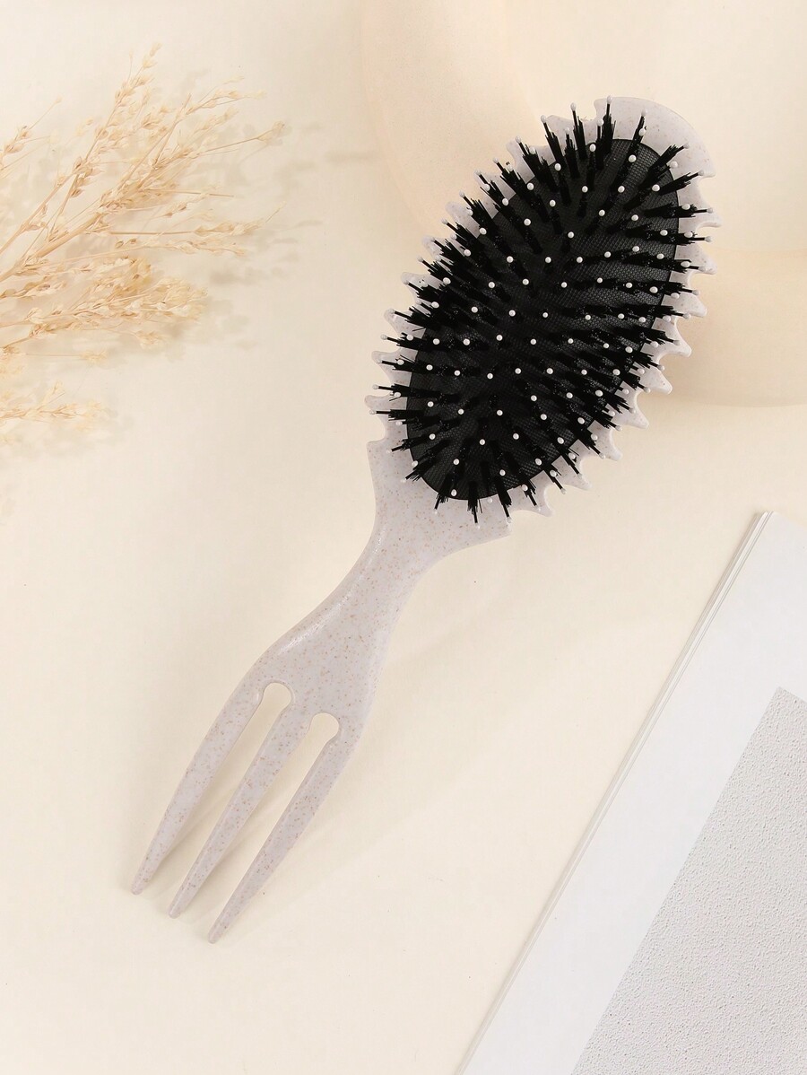 1pc Oval Air Cushion Comb With Handle,Wheat Straw Material Define ...