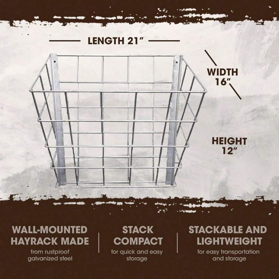 SGGBF Wall Mounted Rustproof Galvanized Steel Sheep, Goat, Horse, And ...