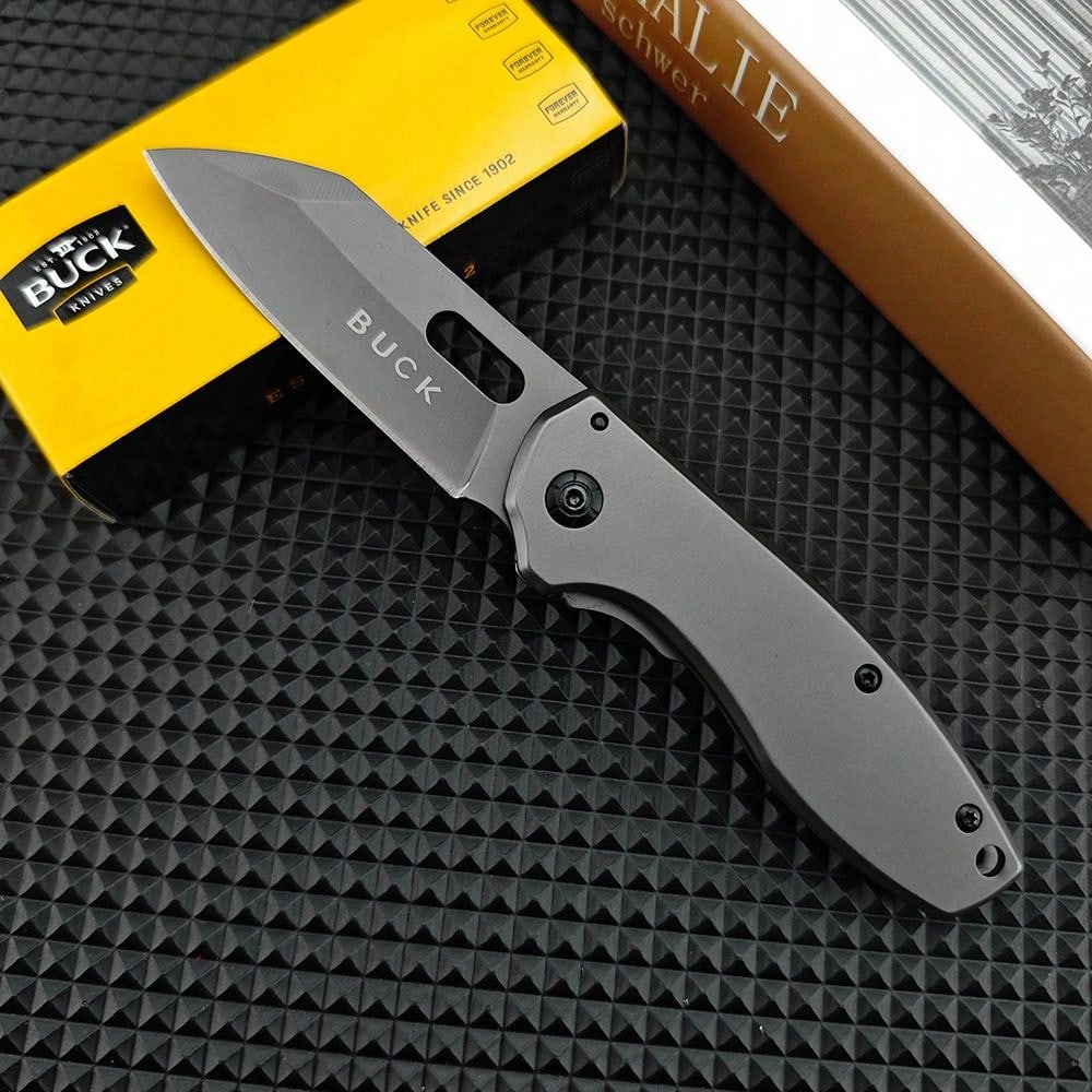 BK DA103 Mini All Steel Handle Outdoor Survival EDC Pocket Knife Portable Tactical Hunting ...