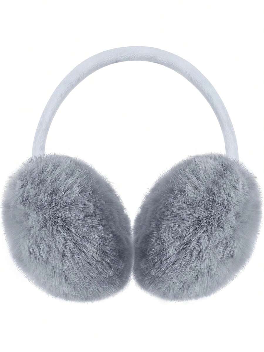 Women Winter Cute Earmuffs Ear Covers Ear Warmer Outdoor Thick Fluffy ...