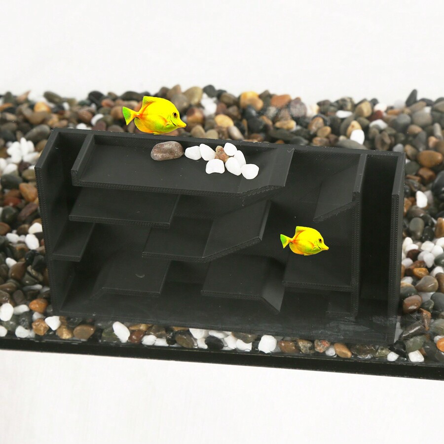 Aquarium Fish Tunnel Hide, Plastic Made Underwater Decorative Hideaway ...