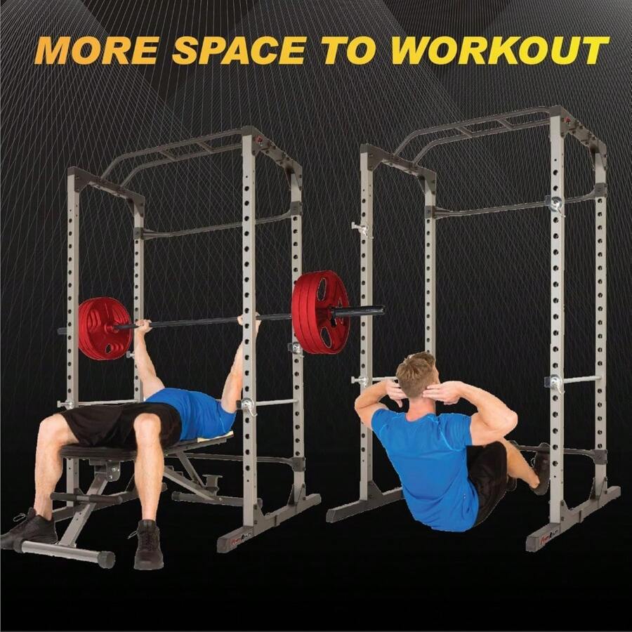 Fitness Reality Squat Rack Power Cage | Optional LAT Pulldown & Leg ...