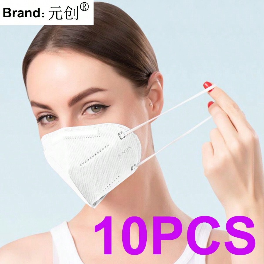 10/20/30/60 PC 5-Layer KN95 Mask, FFP2, Anti-Industrial Dust, 3D Design, Breathable, Morandi ...