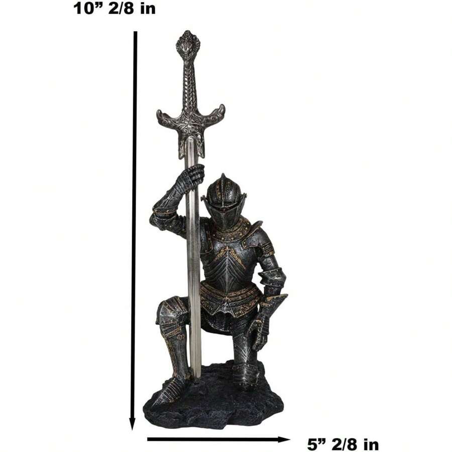 The Accolade Kneeling Medieval Knight King Arthur With Excalibur Sword ...