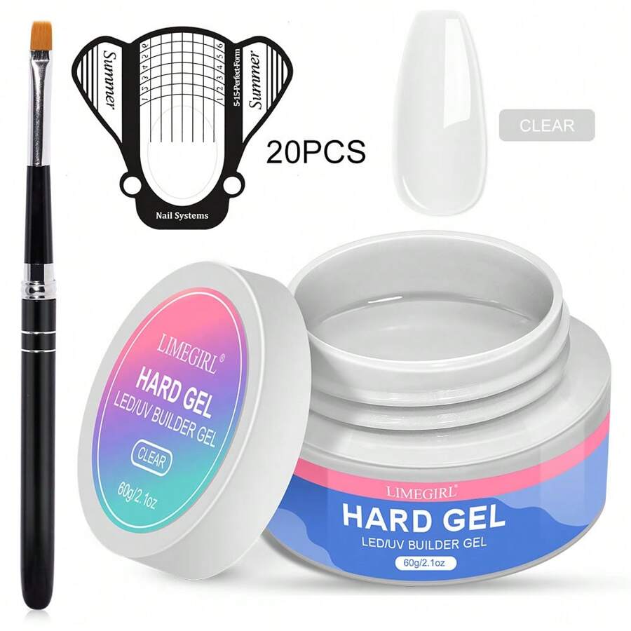 Builder Nail Gel Kit - 60g Nail Extension Gel Set Nail Strengthen Nail ...