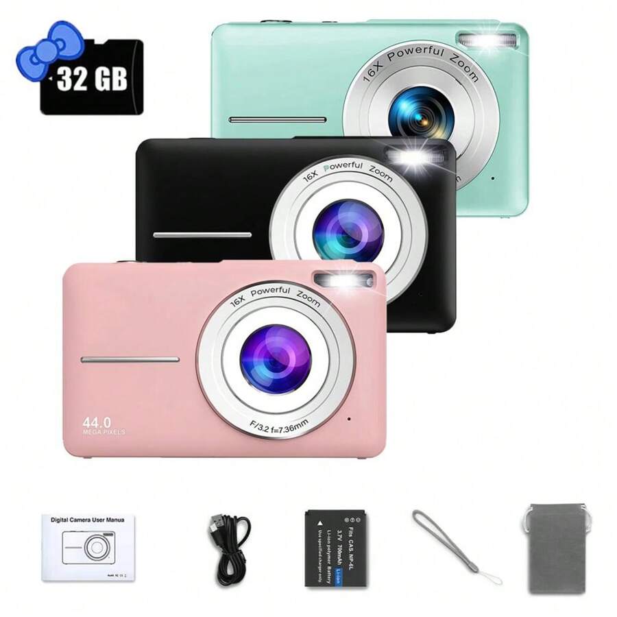 GOLDFOX HD 2.4 Inches 1080P Digital Camera Rechargeable Cameras With ...