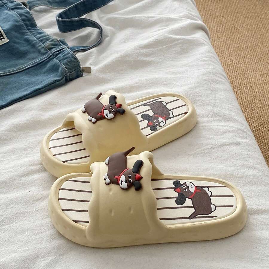 2025 New Women Flat Slide Sandals, Cute Sausage Dog Design, Comfortable ...