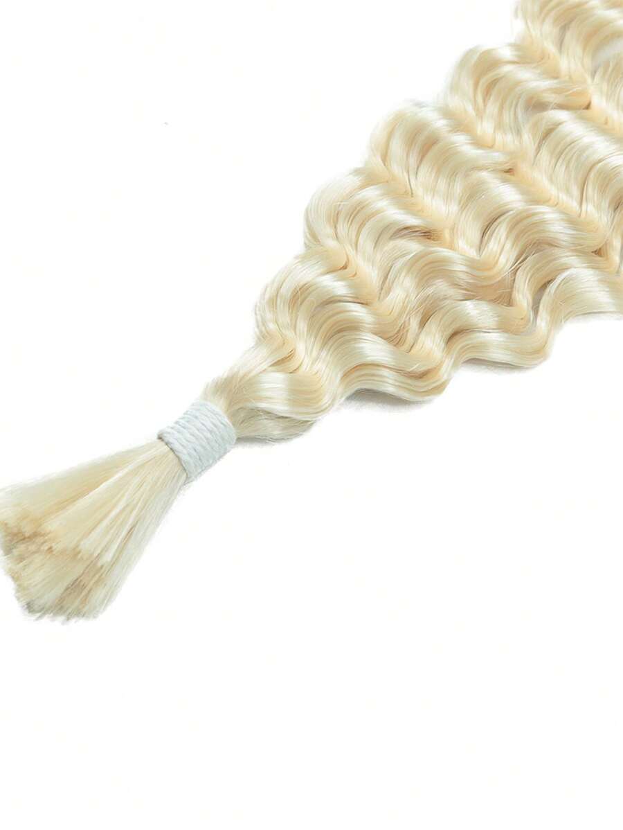 22 Inch Deep Wave Bulk Hair For Braiding Wet And Wavy Micro Braiding No ...