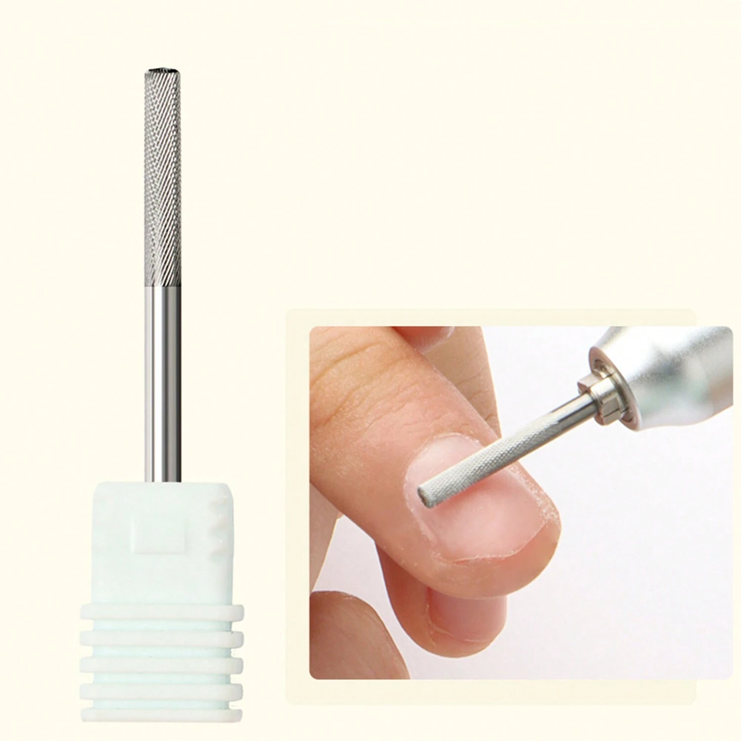 Nail Cuticle Sander Tip, Nail Drill Bits Nail File Buffer, Tungsten ...