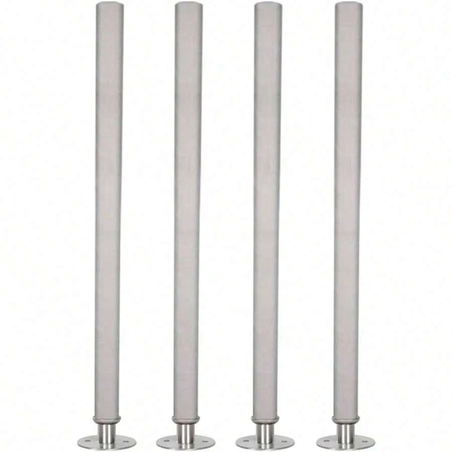 Galvanized Steel Leg For Work Tables | Set Of 4 Legs (24" Legs 4 Pack ...