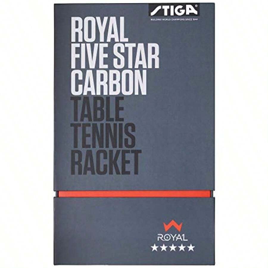 Royal Carbon 5-Star Table Tennis Racket Professional Grade 5+2-Ply ...