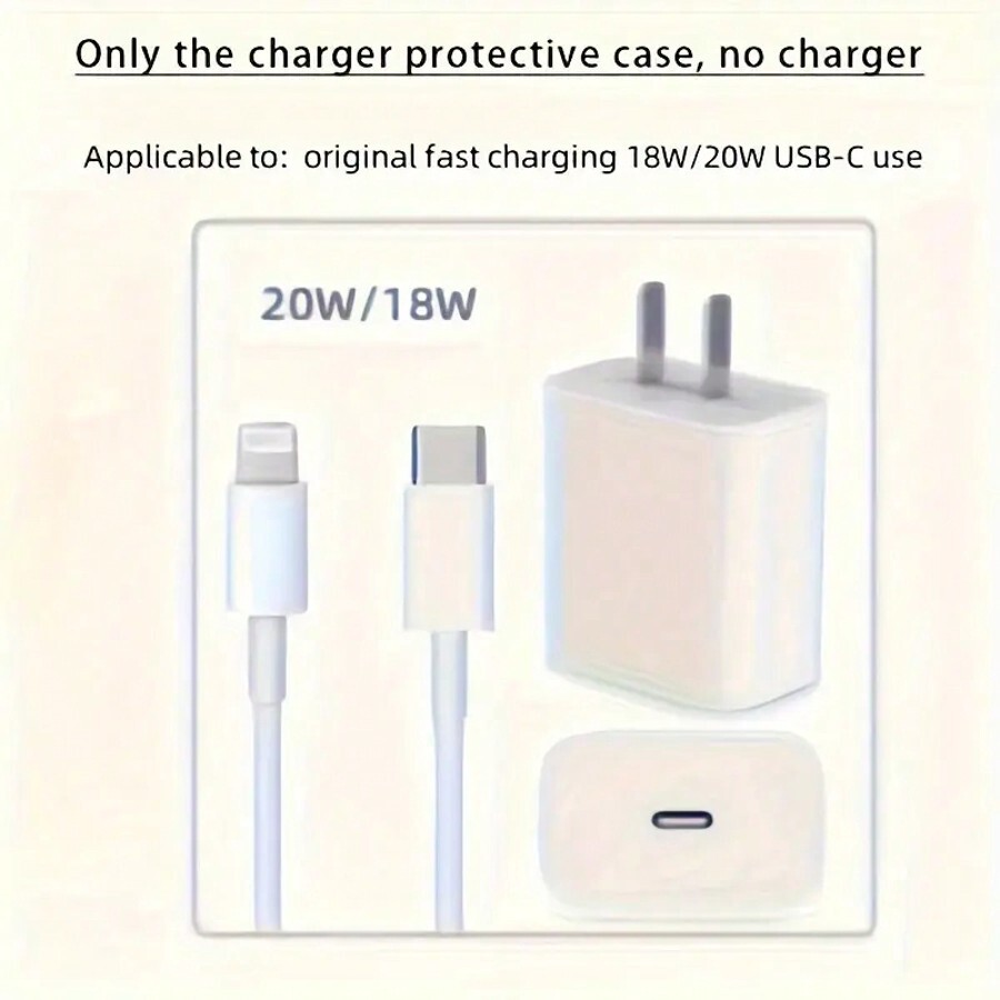 5pcs Apple 20W Charger Protective Cases, With 3D Lovely Bowknot ...