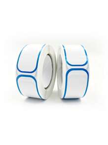1 Roll Blank Blue Stickers, Can Be Handwritten, Used For Labeling ...