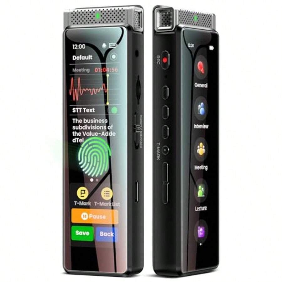72GB Digital Voice Recorder Full Touchscreen Innioasis R1 AI ...