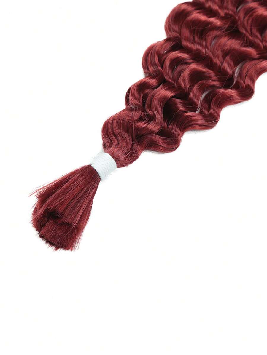 22 Inch Deep Wave Bulk Hair For Braiding Wet And Wavy Micro Braiding No ...