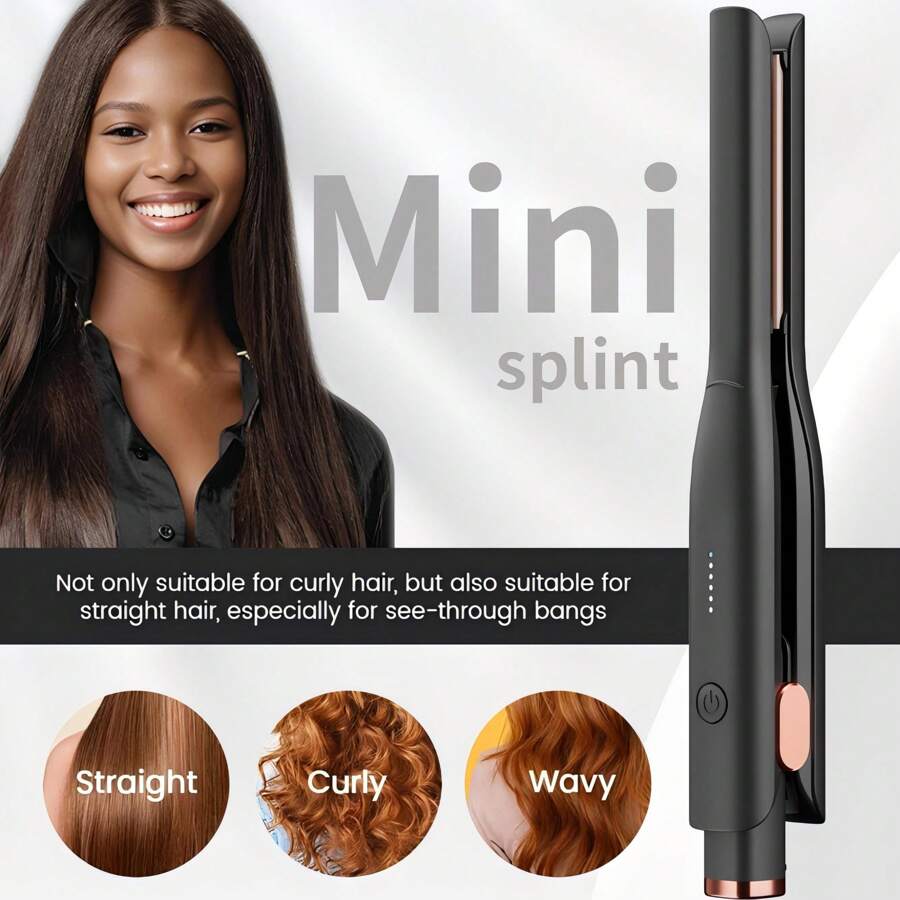 1cm Narrow Plate Mini Splint,Mini Hair Straightener For Short Hair,5 ...