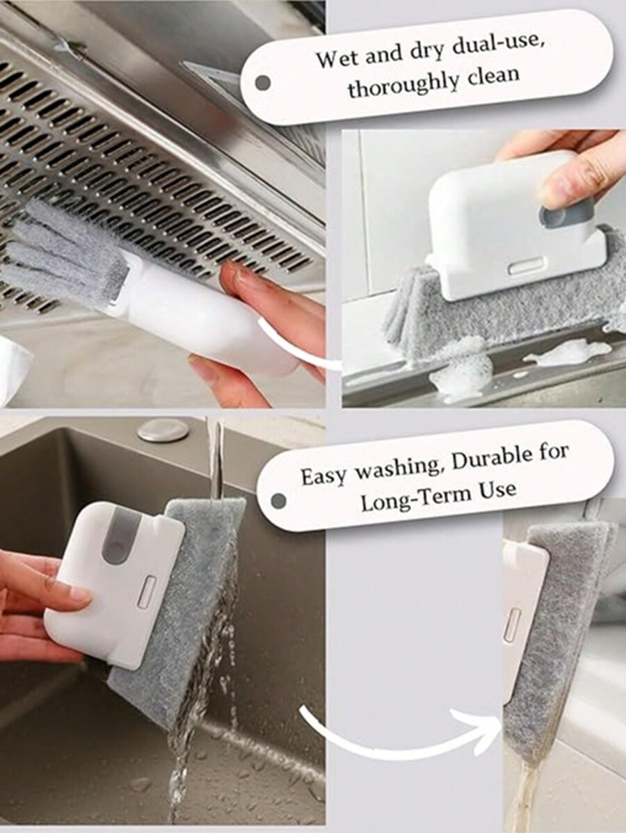 Window Groove Cleaning Brush, New Generation 3 In 1 Window Sill ...