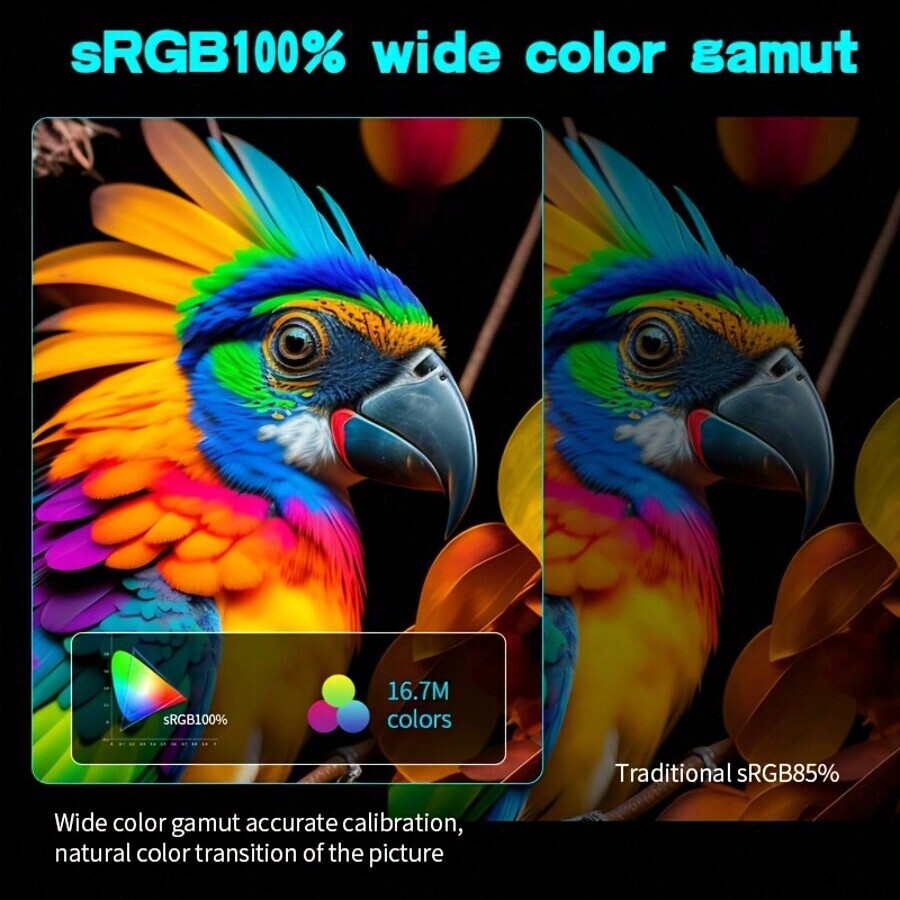 GAWFOLK Gawfolk Monitor da gaming curvo da 27 pollici 1K 180Hz, Schermo ...