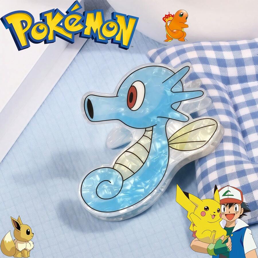 pocket monsters Pokemon Cute Cartoon Seahorse Hair Claw Clip | SHEIN USA