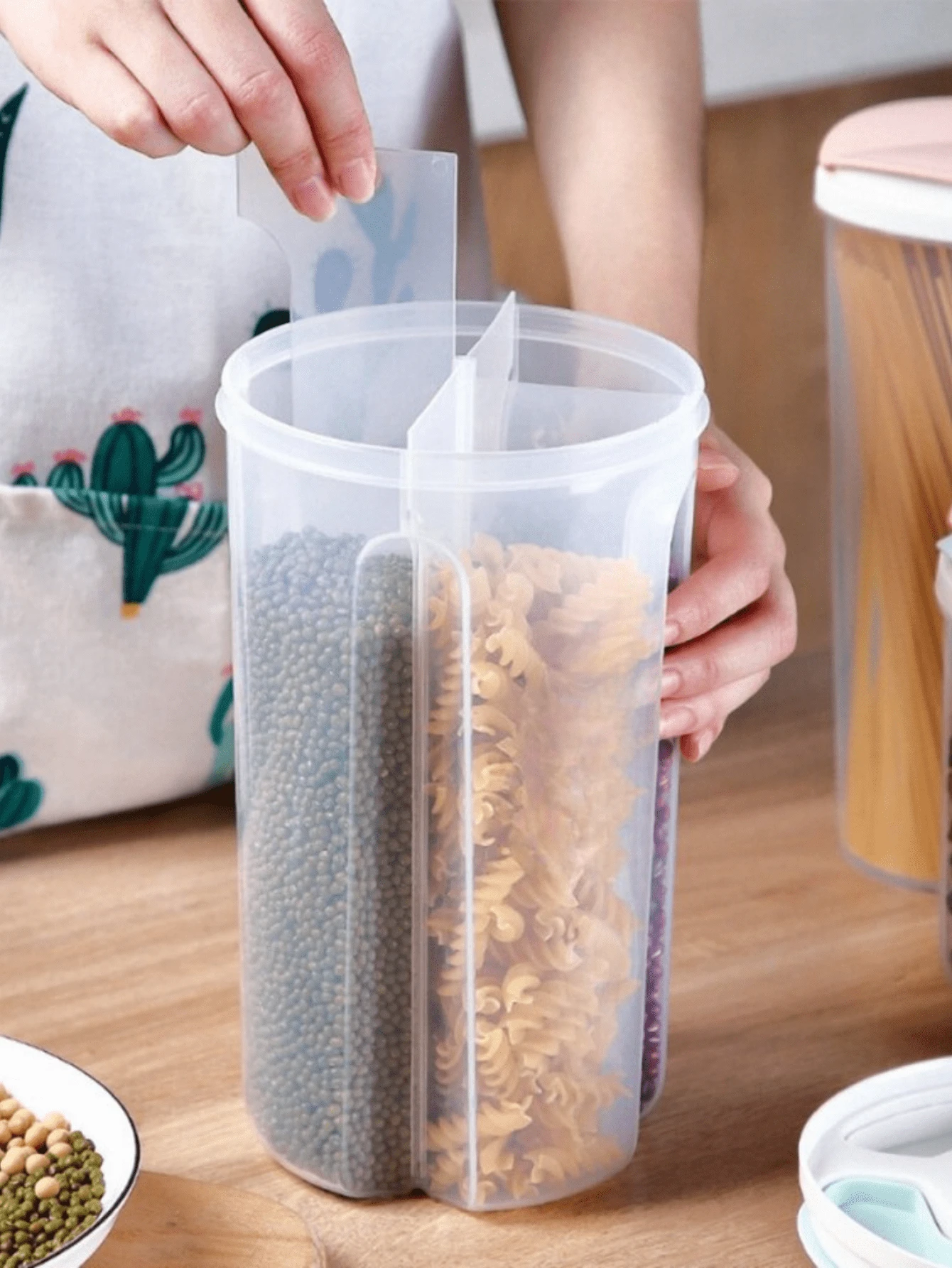 Plastic Storage Container With 4 Compartments 2.8 Liters | SHEIN USA
