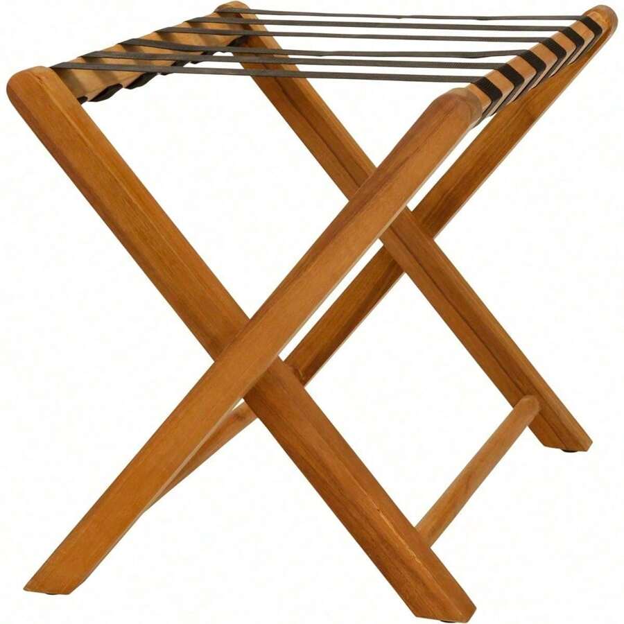 Manada Solid Teak Luggage Rack | SHEIN USA