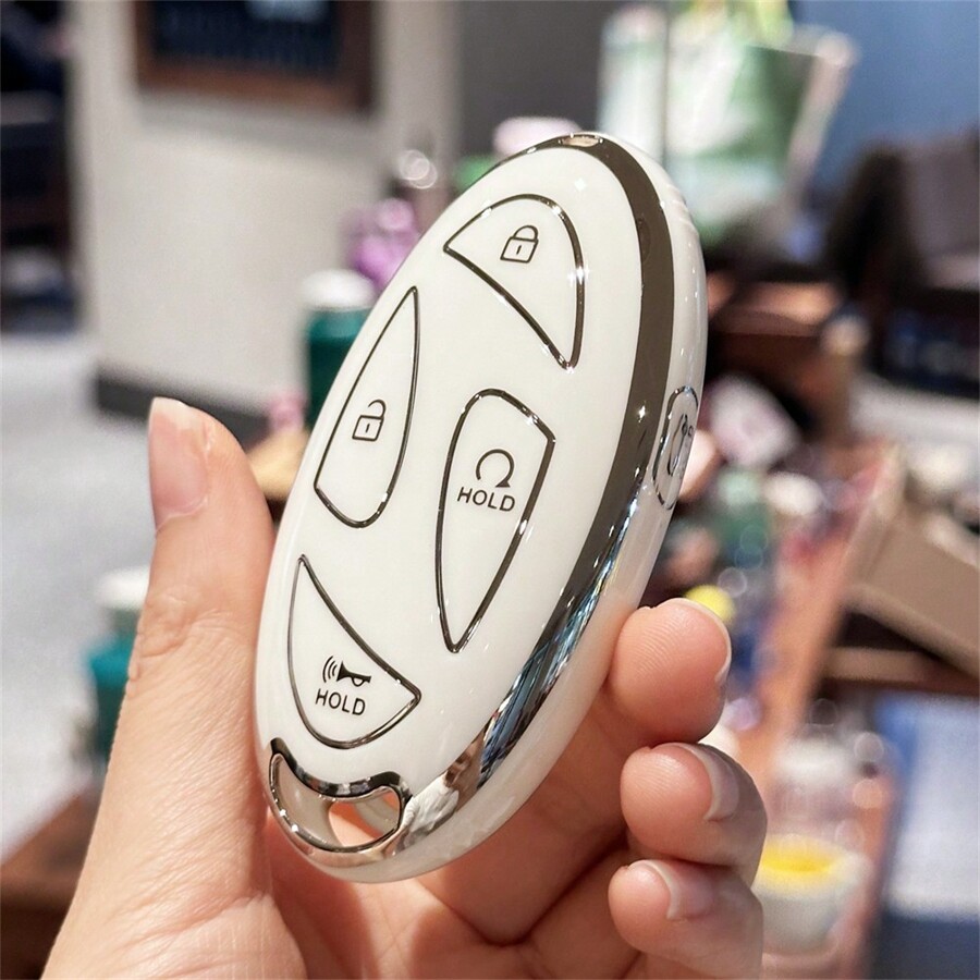 Étui de porte-clés pour avec porte-clés, étui de clé en TPU souple pour ...