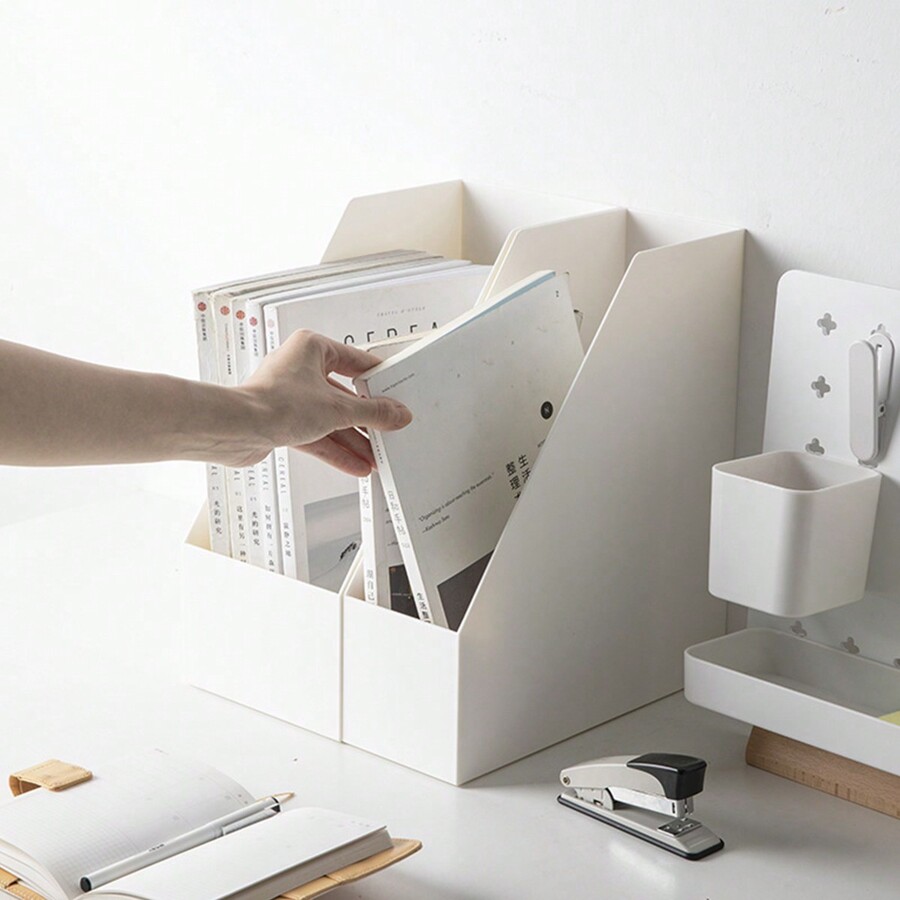 1pc Book Stand Book Storage Rack Desktop Bookstand Student Stationery ...