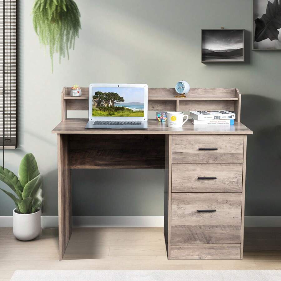 Computer Desk PC Laptop Table Writing Workstation Home Office Desk With ...